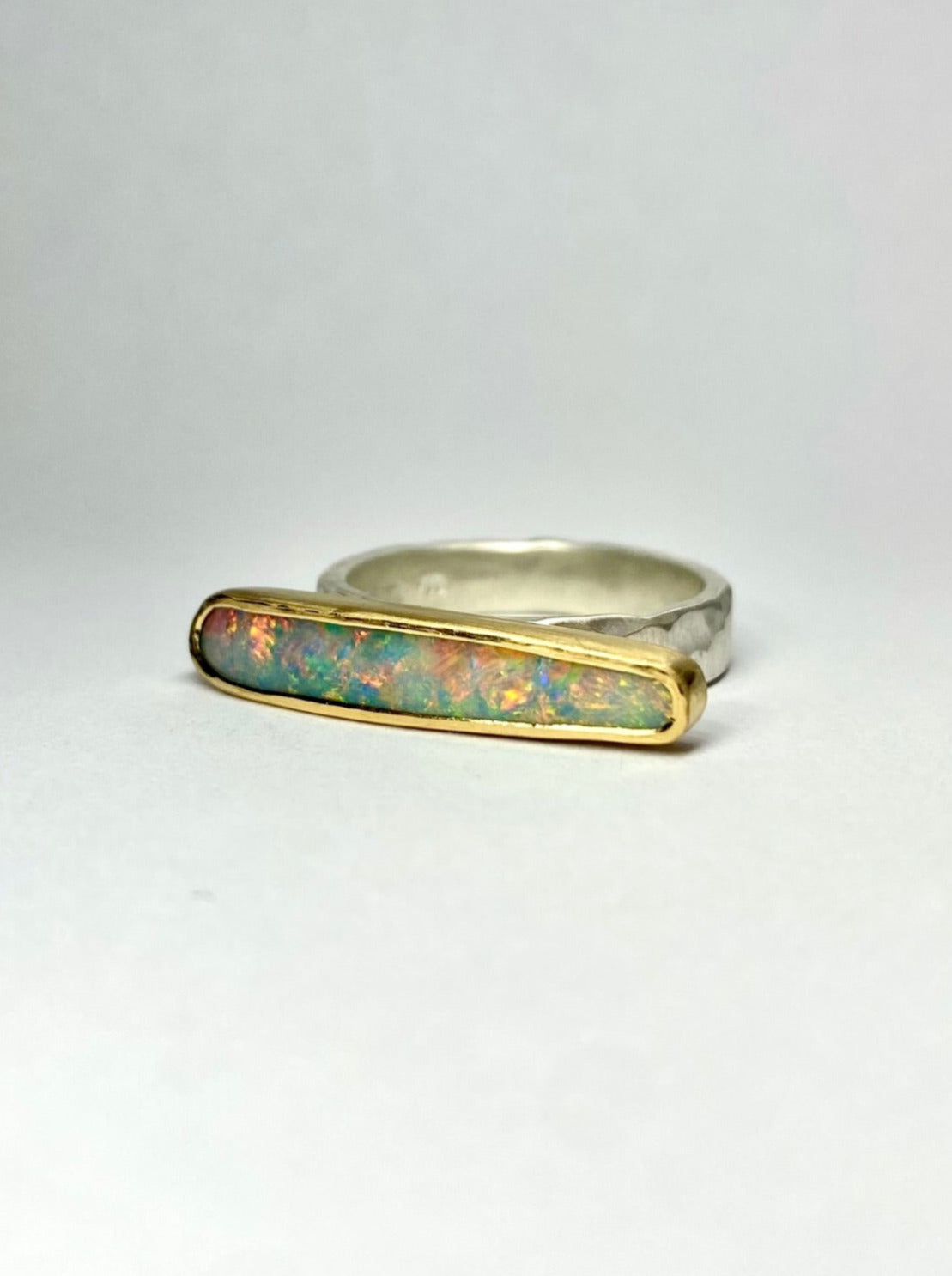 Glitter Splice Opal Ring – Custom Jewellery Co