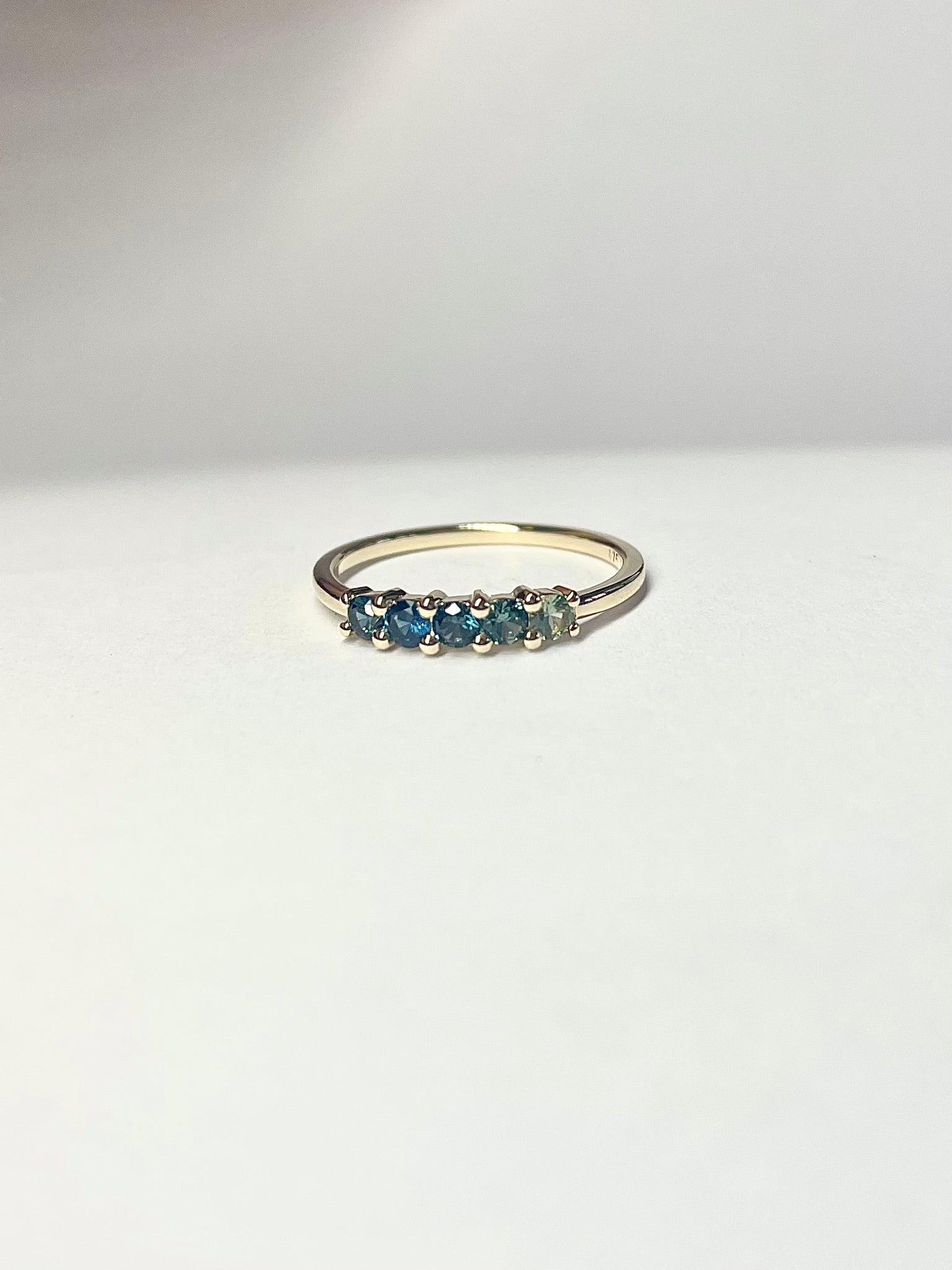 Ocean Ombré Sapphire Ring – Custom Jewellery Co